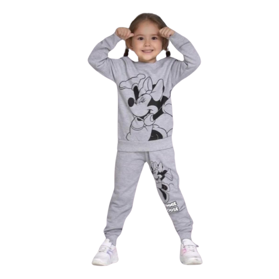 GREY MINNIE MOUSE FLEECE TRACKSUIT – miniminions.pk
